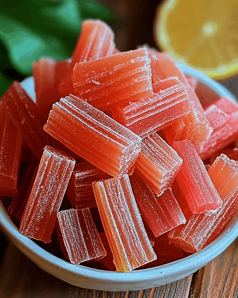 Simply Divine Candied Rhubarb: A Sweet Delight Awaits! – Recipe Tasted