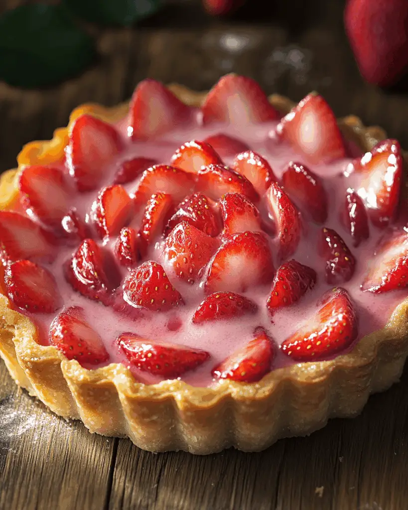 Strawberry Rose Tart with Custard Cream: A Delightful Dessert! – Recipe ...