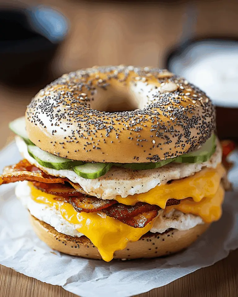 Everything Bagel Breakfast Sandwich: A Must-Try Recipe! - Recipe Tasted