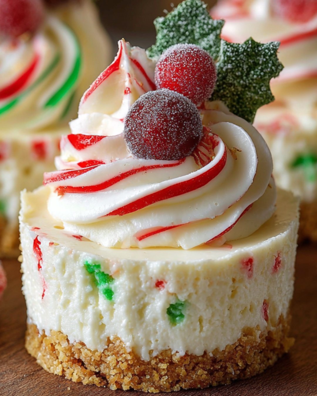 No-Bake Christmas Mini Cheesecakes Delight Everyone! - Recipe Tasted