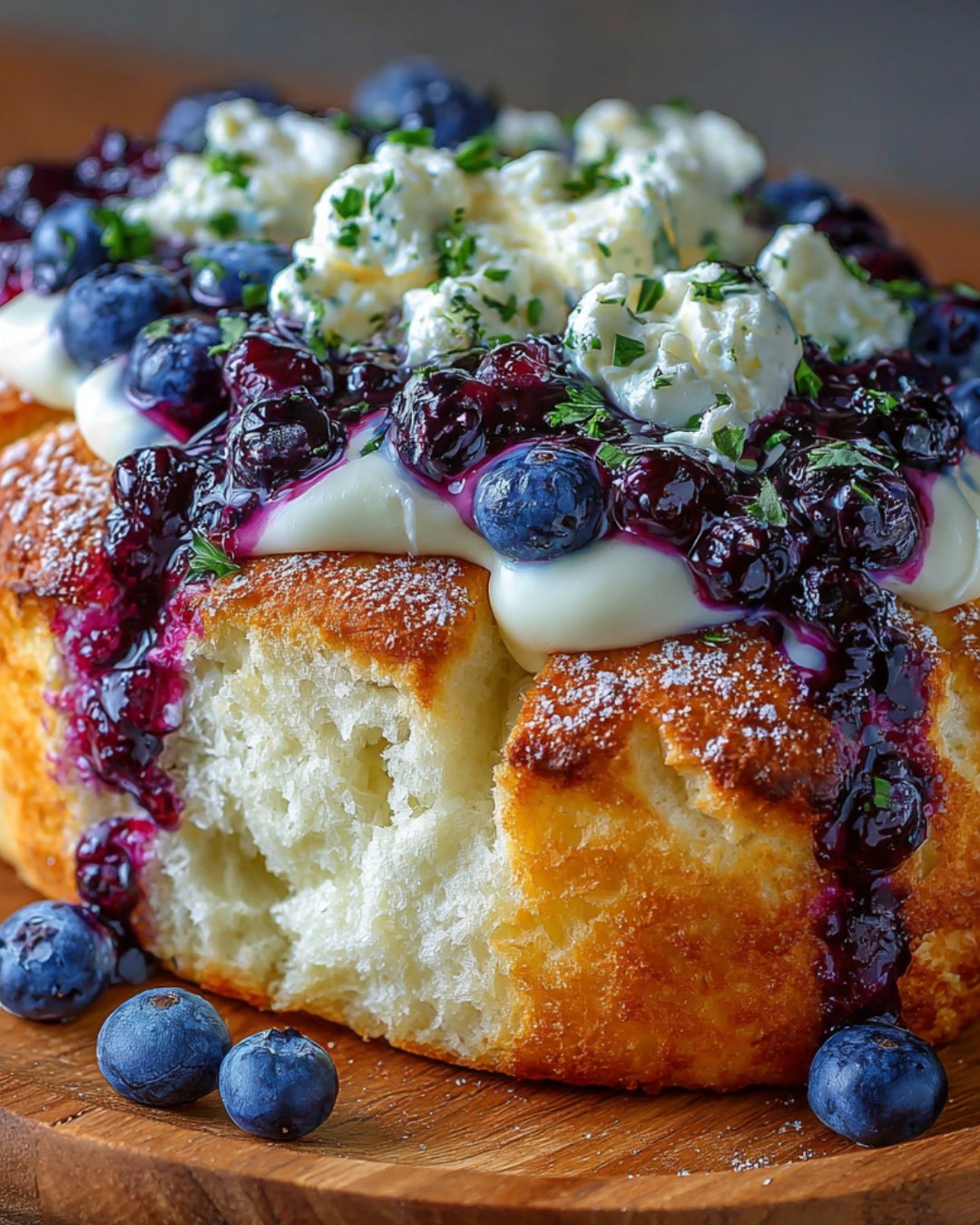 Fluffy Cottage Cheese Blueberry Cloud Bread Delights You! - Recipe Tasted